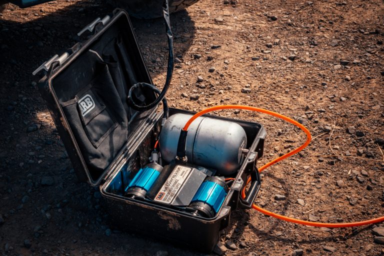 ARB Twin Portable Air Compressor With Box & Tank