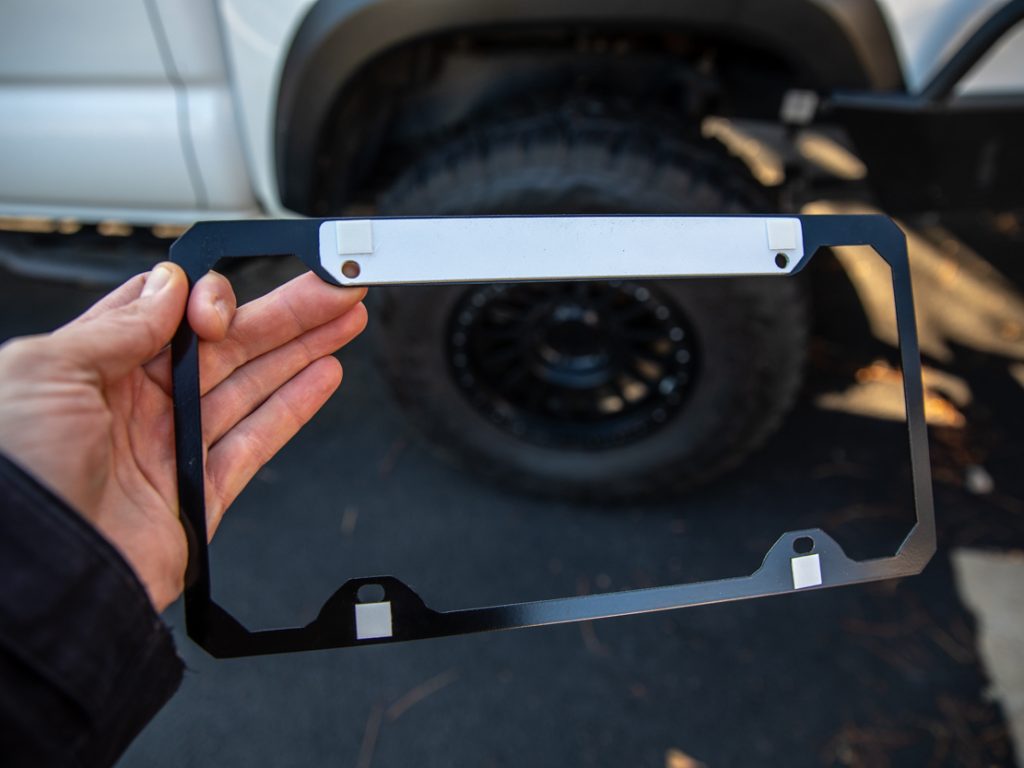 AOD Fabrication Toyota Specific Steel License Plate Frames