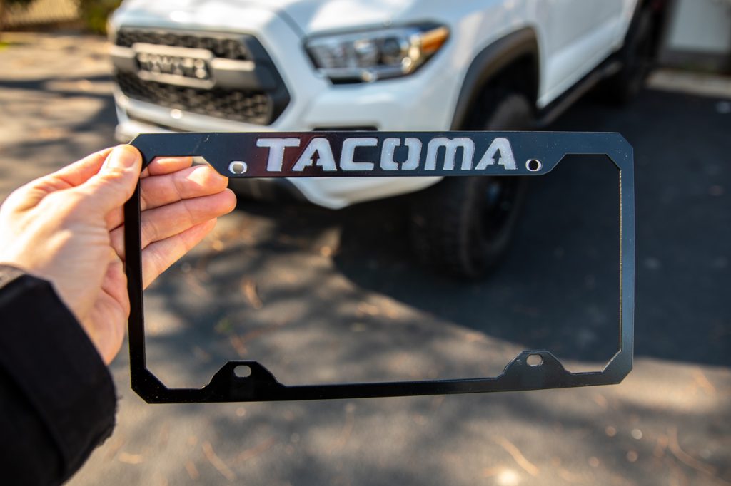 AOD Fabrication Toyota Specific Steel License Plate Frames