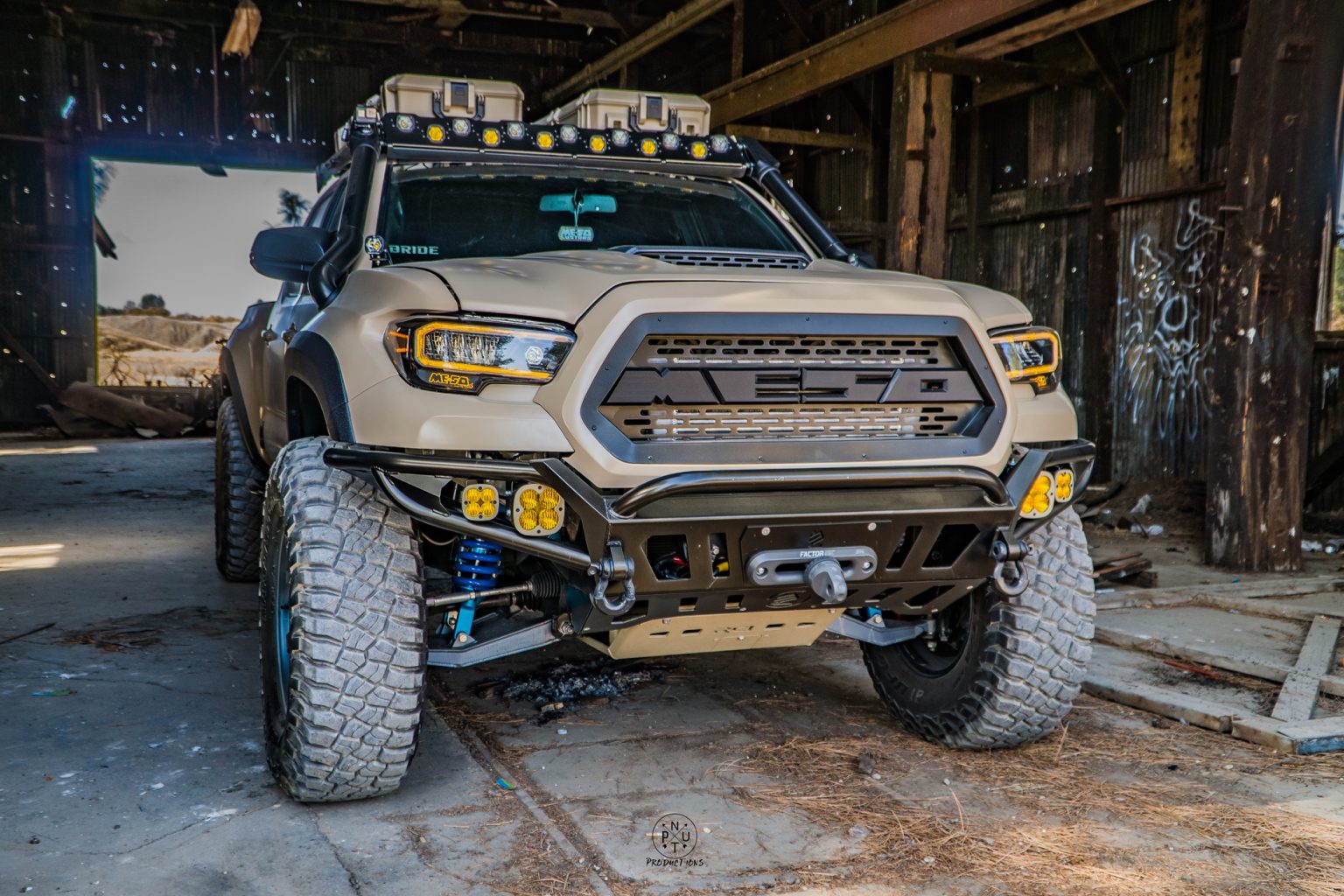 MESO CUSTOMS Long Travel Twin Turbo 3rd Gen Tacoma On 37s