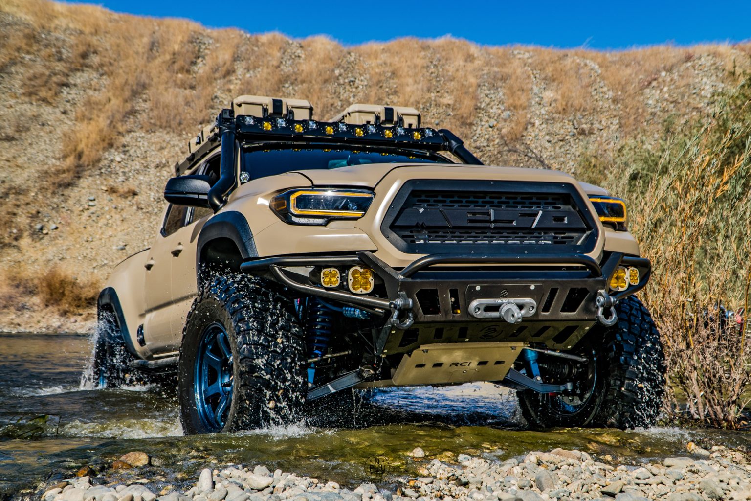 MESO CUSTOMS Long Travel Twin Turbo 3rd Gen Tacoma On 37s