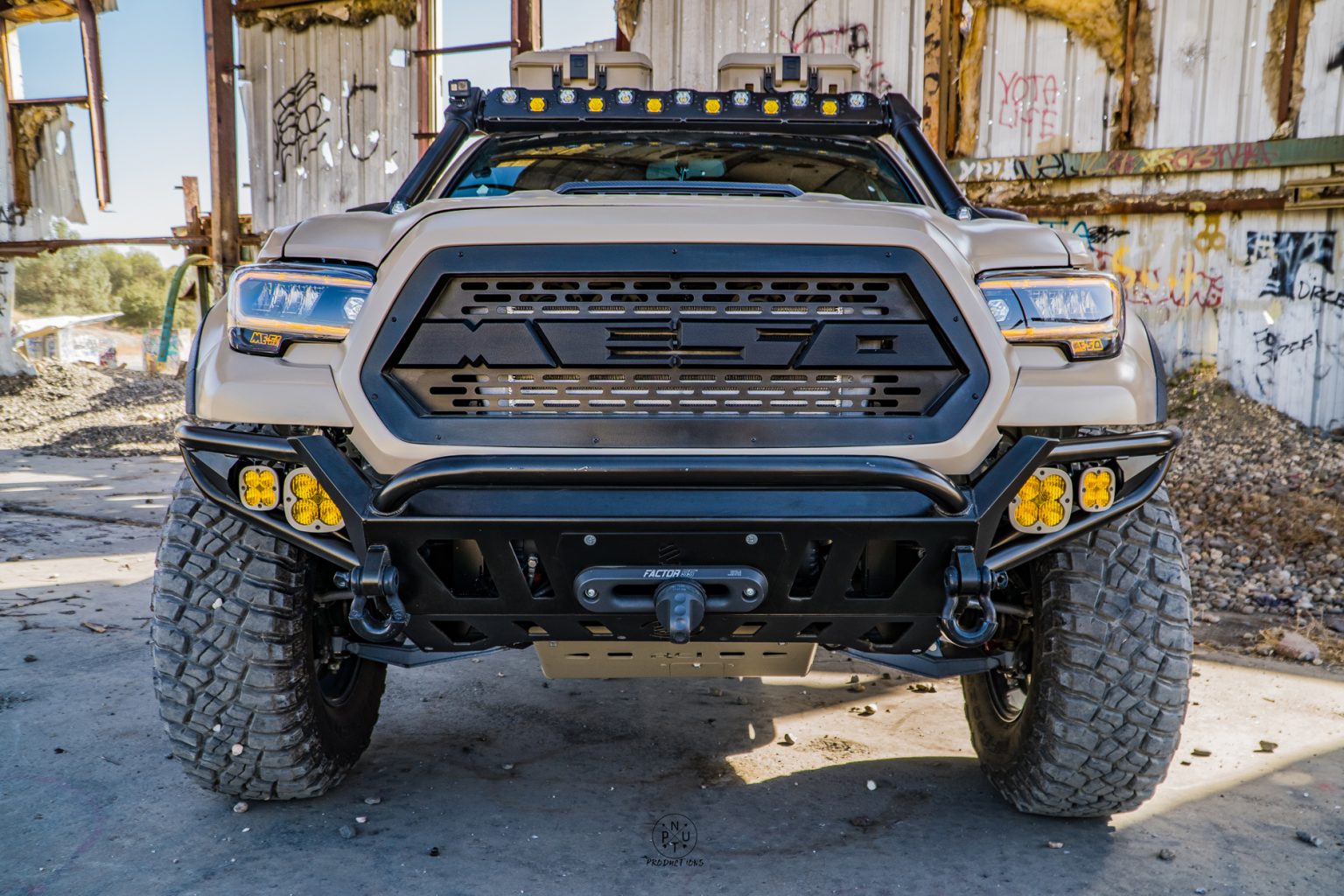 MESO CUSTOMS Long Travel Twin Turbo 3rd Gen Tacoma On 37s