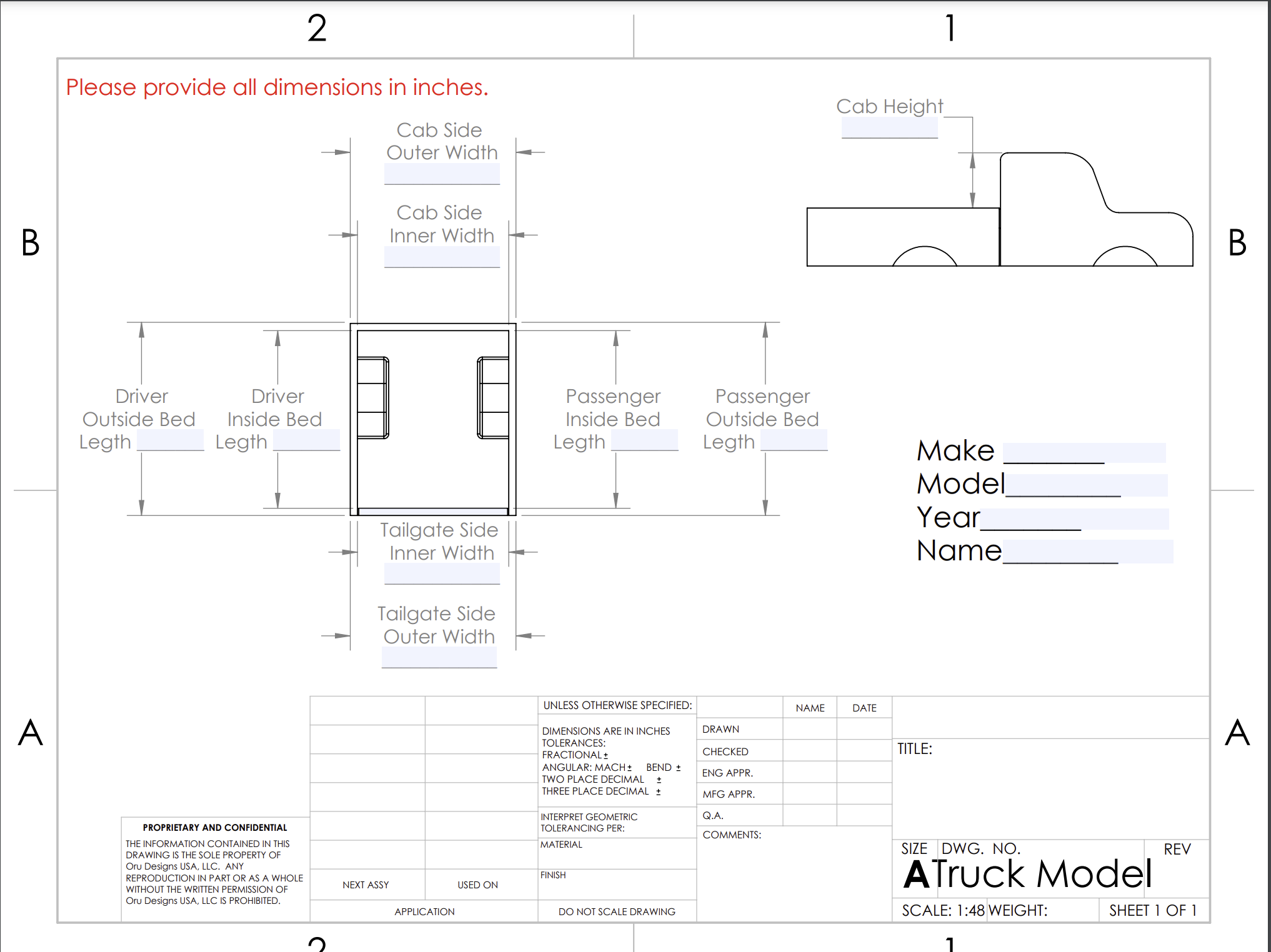 ORU Designs - A California Based Truck Camper Company